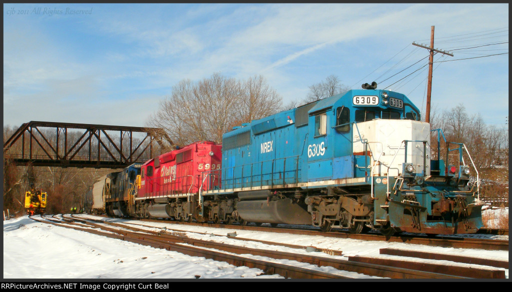 NREX 6309, CP 5995, and CSX 7621